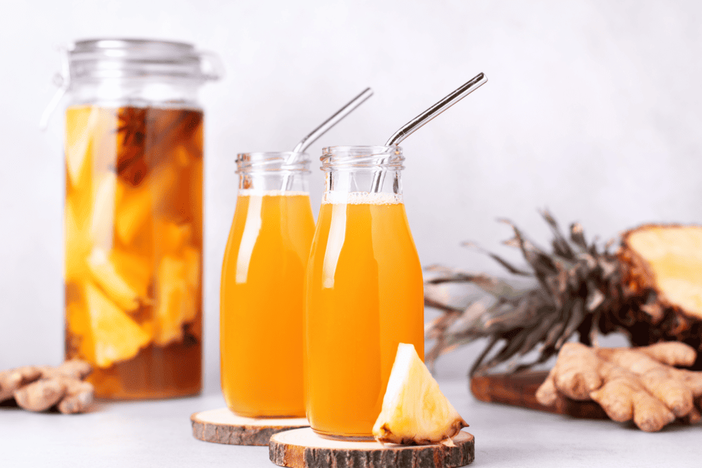 Fresh Pineapple Ginger Juice Recipe